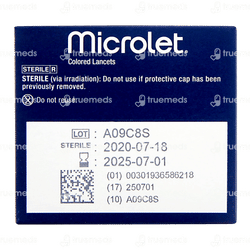 Microlet Colored Lancets 100 - Uses, Side Effects, Dosage, Price | Truemeds