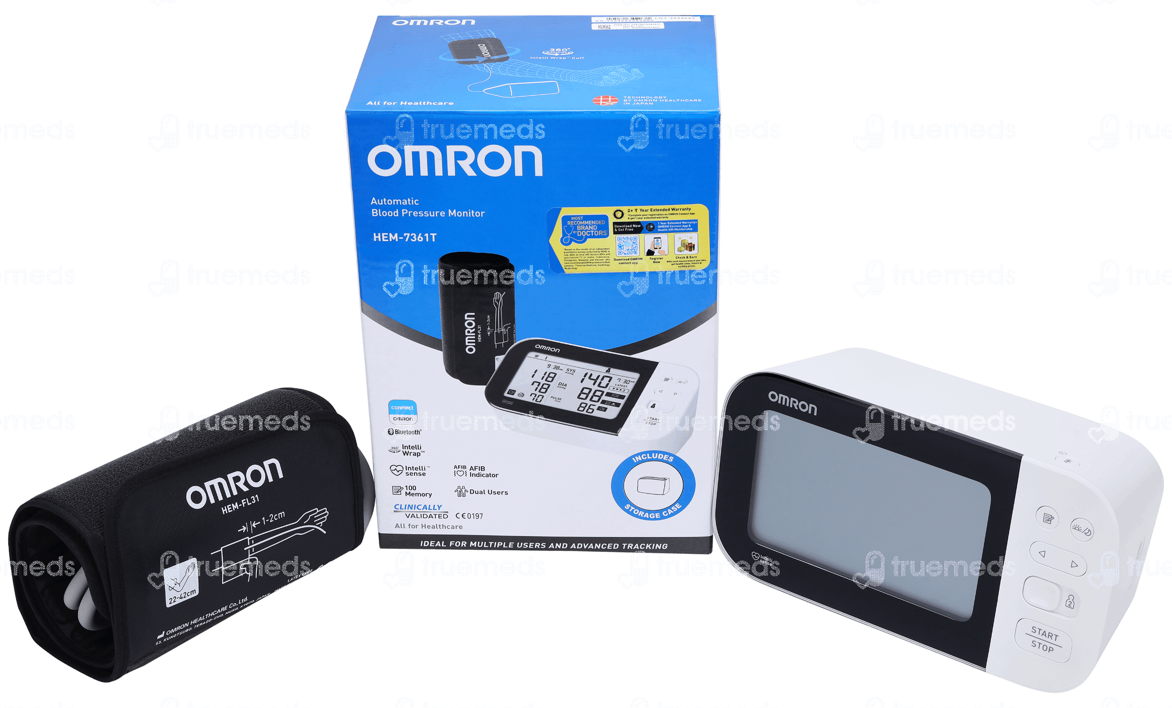 Omron White Hem 7361t Bp Monitor 1 - Uses, Side Effects, Dosage, Price ...