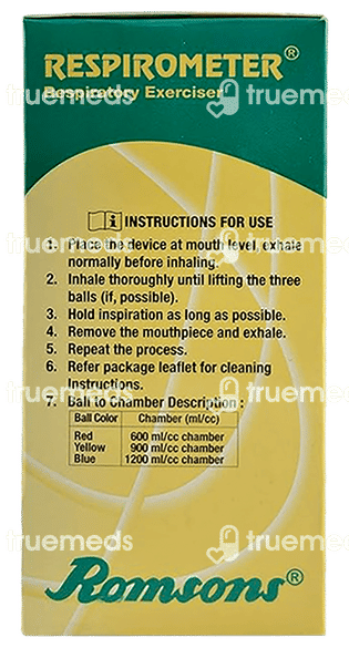 Romsons Respirometer Respiratory Multicolor 1 - Uses, Side Effects ...