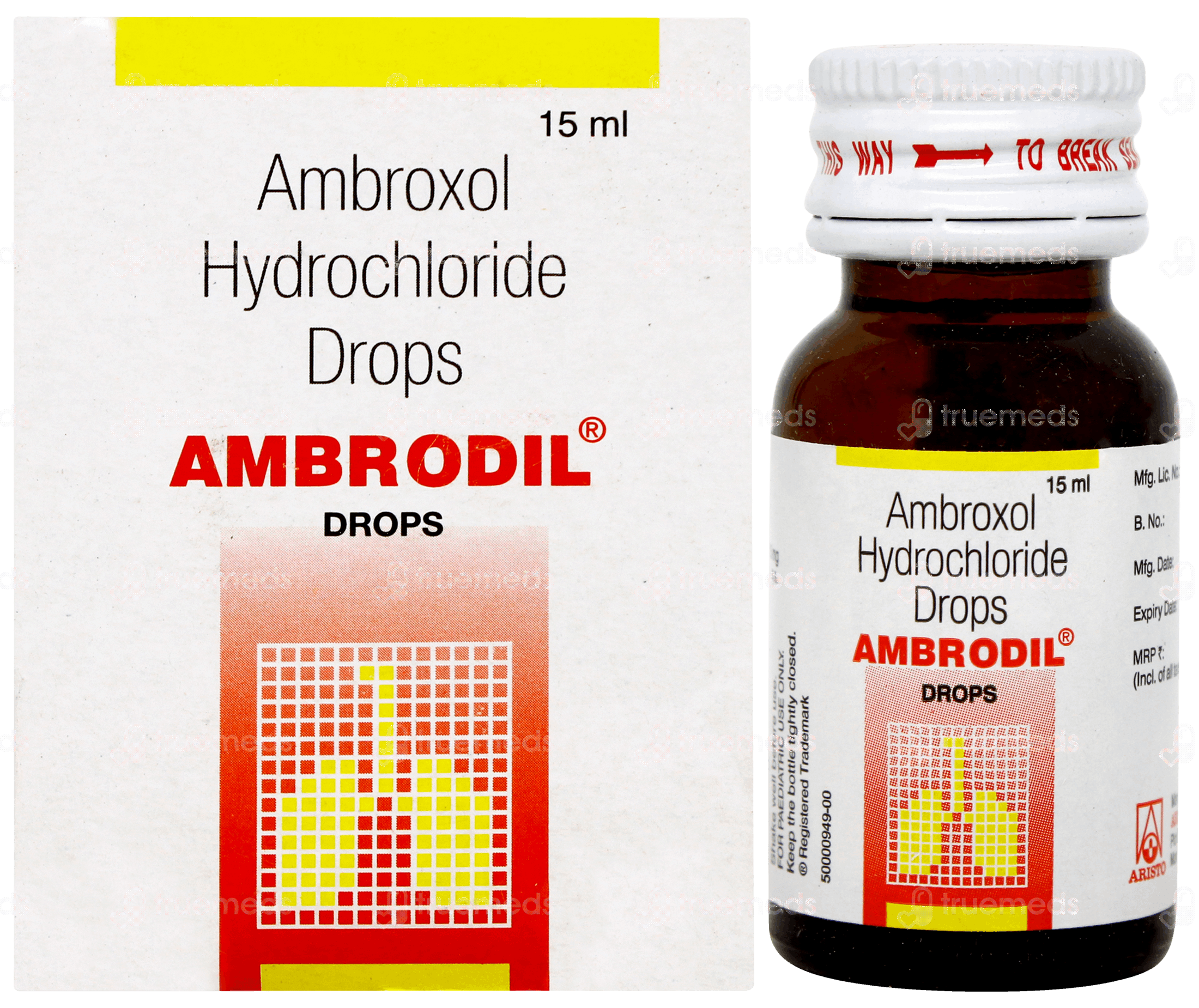 Ambrodil 75 Mg Drops 15 Ml - Uses, Side Effects, Dosage, Price | Truemeds