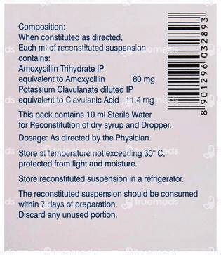 Moxclav 80/11.4 Mg Drops: Uses, Side Effects, Price & Substitutes
