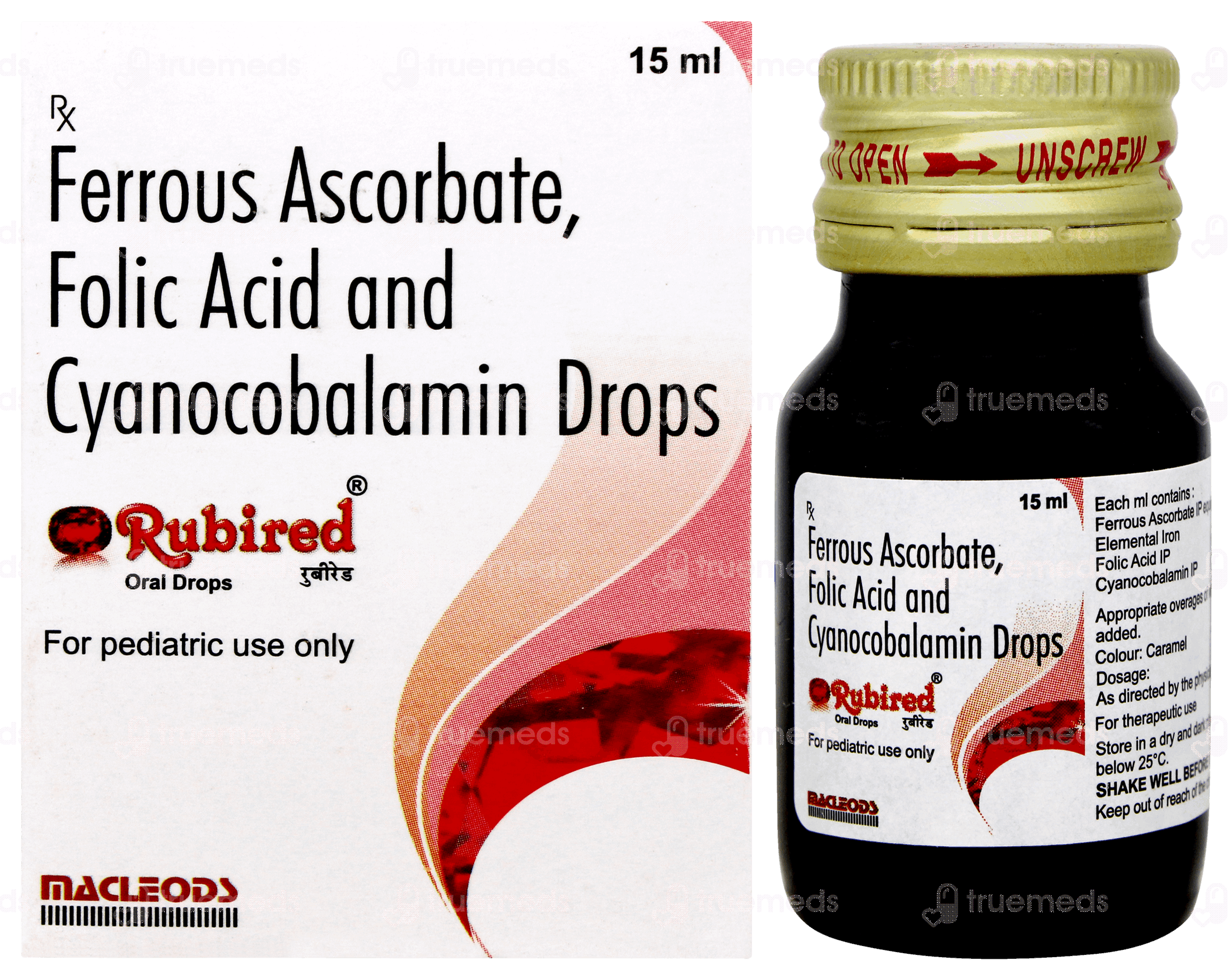 Rubired 10 Mg/0.5mcg/100mcg Drops 15 ML | Order Rubired 10 Mg/0.5mcg ...
