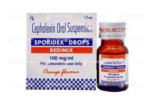 Sporidex Orange Flavour Redimix Oral Drops 10Ml: Uses, Side Effects ...