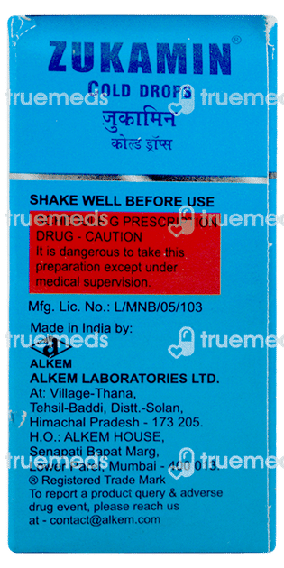 Zukamin Cold 2.5/2 MG Drops 15 ML | Order Zukamin Cold 2.5/2 MG Drops ...