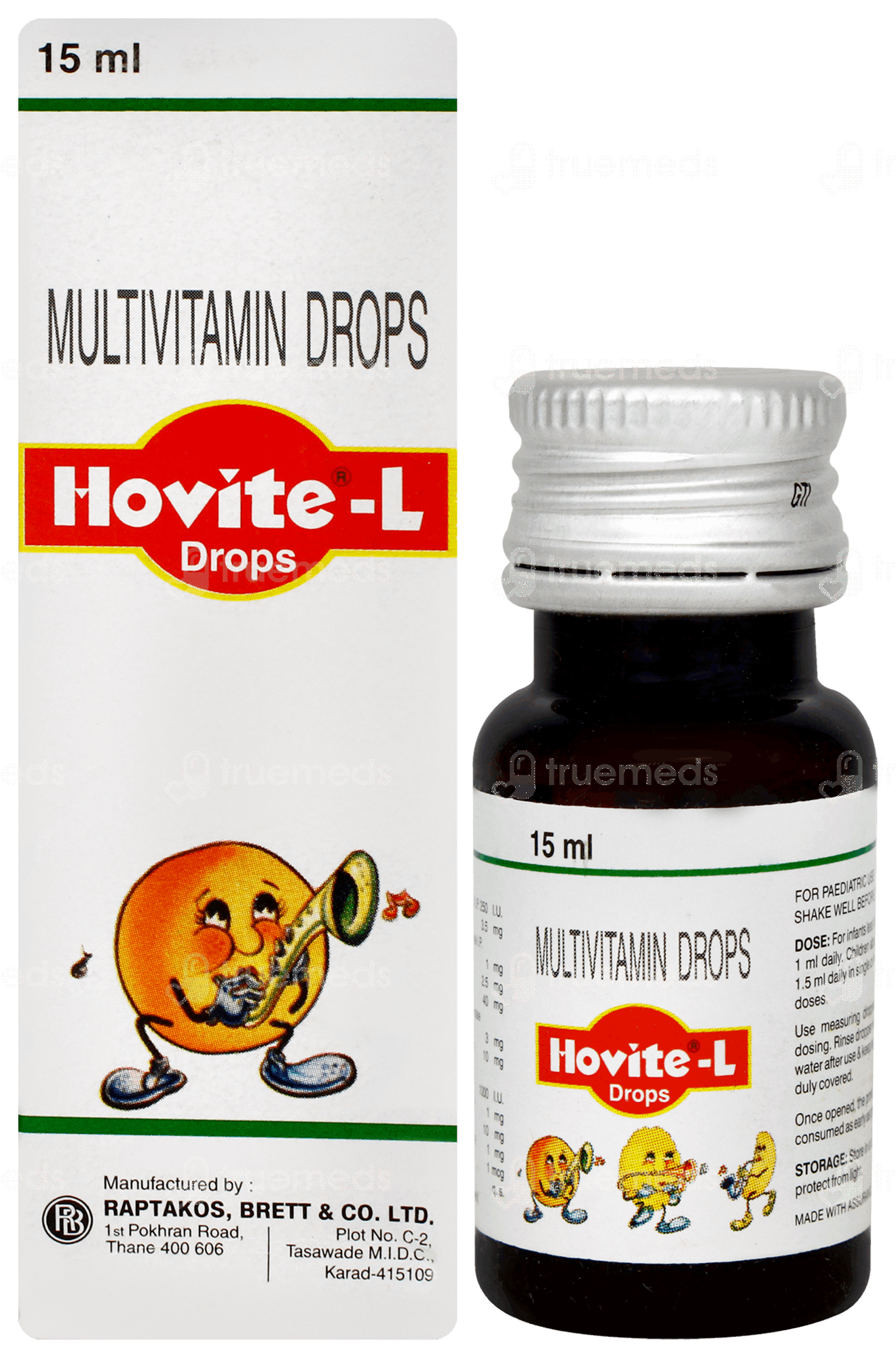 Hovite L Drops 15 Ml - Uses, Side Effects, Dosage, Price | Truemeds