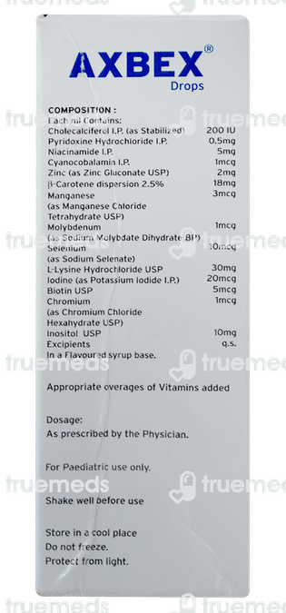 Axbex Drops 15 Ml - Uses, Side Effects, Dosage, Price | Truemeds