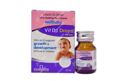 Wellbaby Vitamin D3 Oral Drops 15 ML | Order Wellbaby Vitamin D3 Oral ...