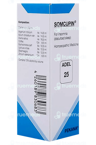 Adel 25 Somcupin Drop 20 Ml - Uses, Side Effects, Dosage, Price | Truemeds