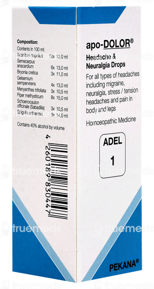 Adel 1 Apo Dolor Drop 20 Ml - Uses, Side Effects, Dosage, Price | Truemeds