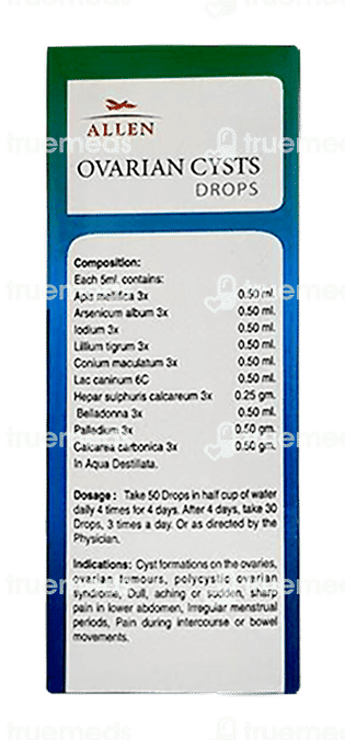 Allen A 90 Ovarian Cysts Drop 30 Ml - Uses, Side Effects, Dosage, Price ...