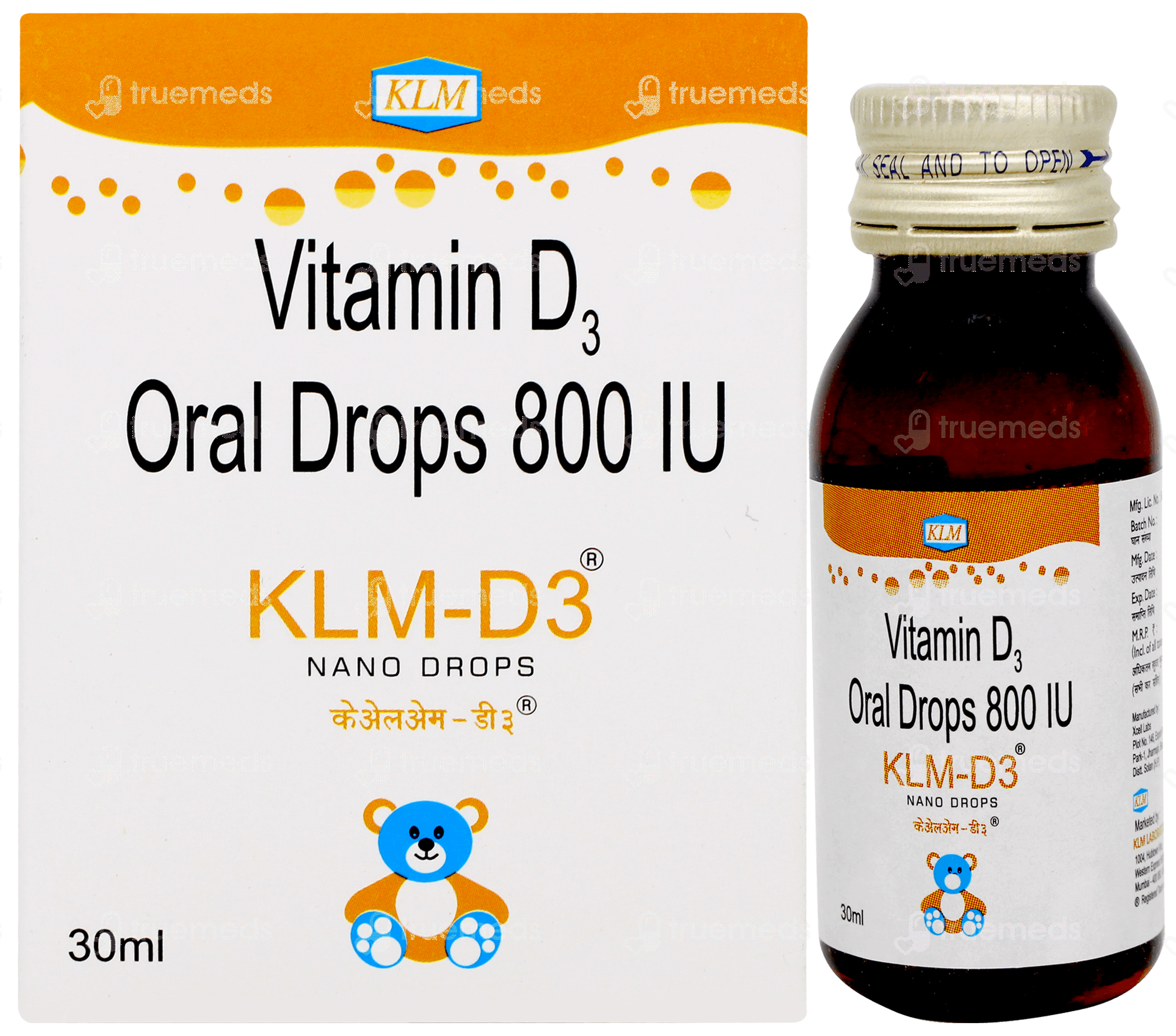 Klm D3 Nano Drops 30 Ml - Uses, Side Effects, Dosage, Price | Truemeds