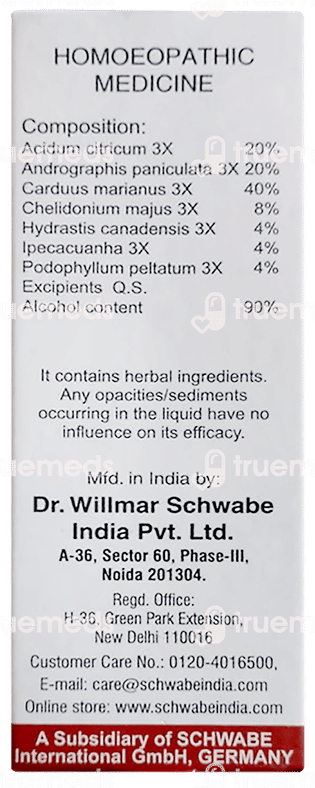 Dr Willmar Schwabe India Alpha Liv Drop 30 Ml - Uses, Side Effects ...