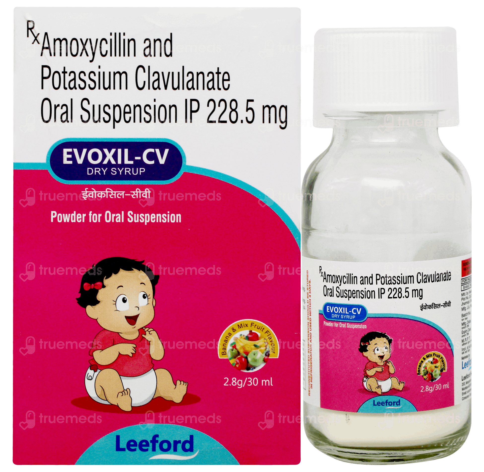 Evoxil Cv 200/28.5 Mg Dry Syrup: Uses, Side Effects, Price & Substitutes