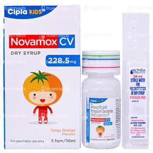 Novamox Cv 200/28.5 Mg Dry Syrup: Uses, Side Effects, Price & Substitutes