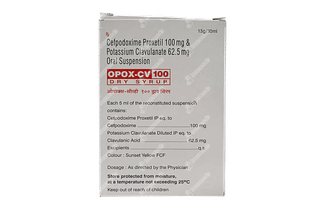 Opox Cv 100/62.5 MG Dry Syrup 30 ML | Order Opox Cv 100/62.5 MG Dry ...