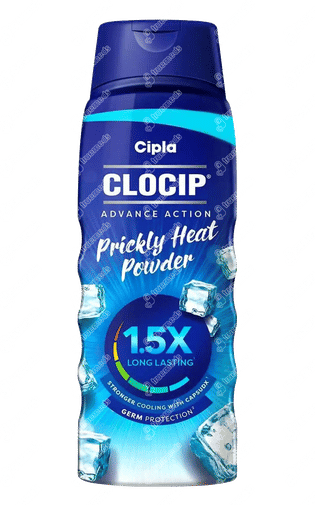 Clocip Advance Action Prickly Heat Powder 150 Gm - Uses, Side Effects ...