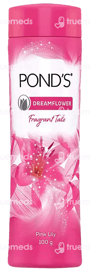 Ponds Talc Powder Dreamflower Pink Lily 100 Gm - Uses, Side Effects ...