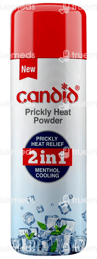Candid 2 In 1 Prickly Heat Relief Menthol Cooling Powder 120 Gm - Uses ...
