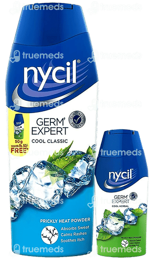 Nycil Germ Expert Classic Prickly Heat Powder 150 Gm With Nycil Cool ...