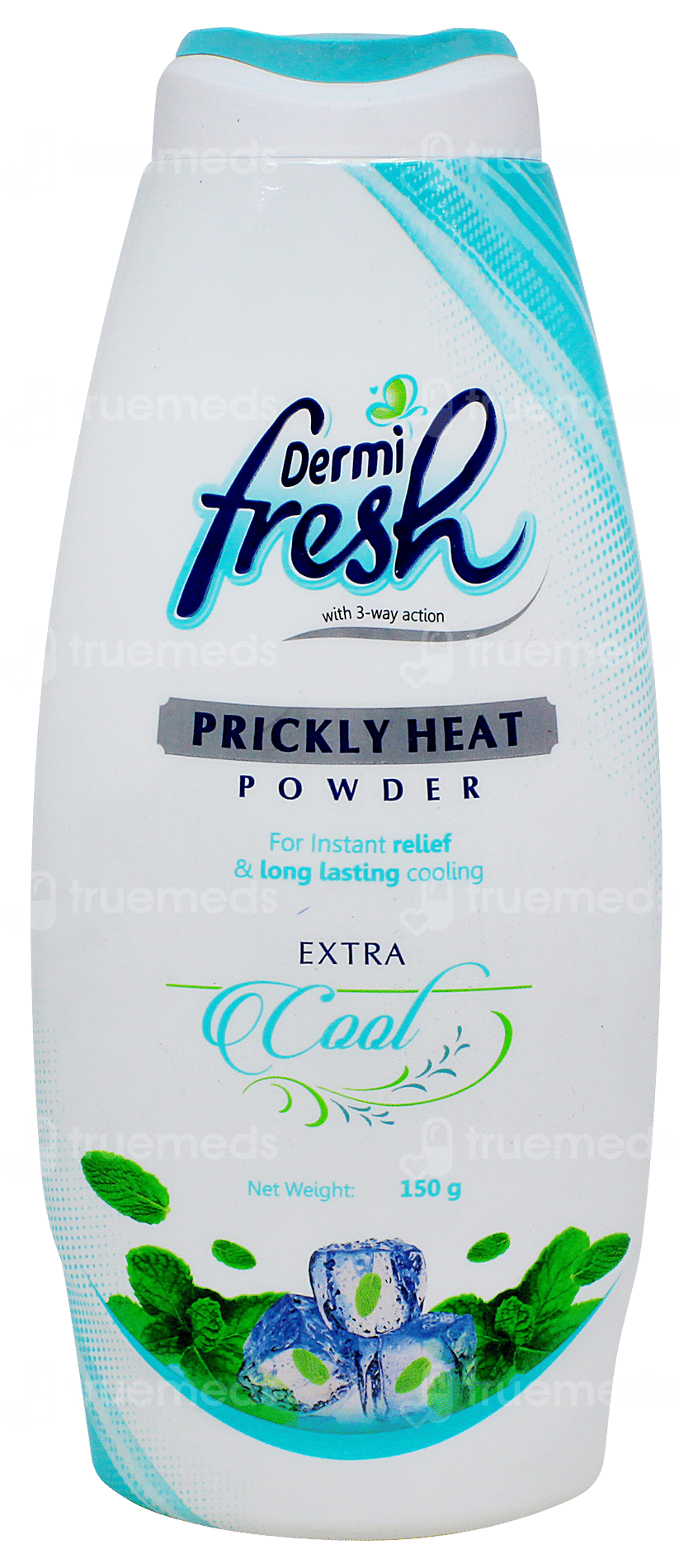 Dermi Fresh Extra Cool Prickly Heat Powder 150 Gm - Uses, Side Effects ...