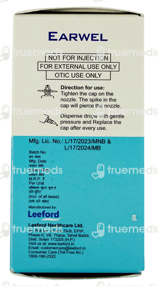Earwel 5/1/0.025% Ear Drops 5 ML | Order Earwel 5/1/0.025 % Ear Drops 5 ...