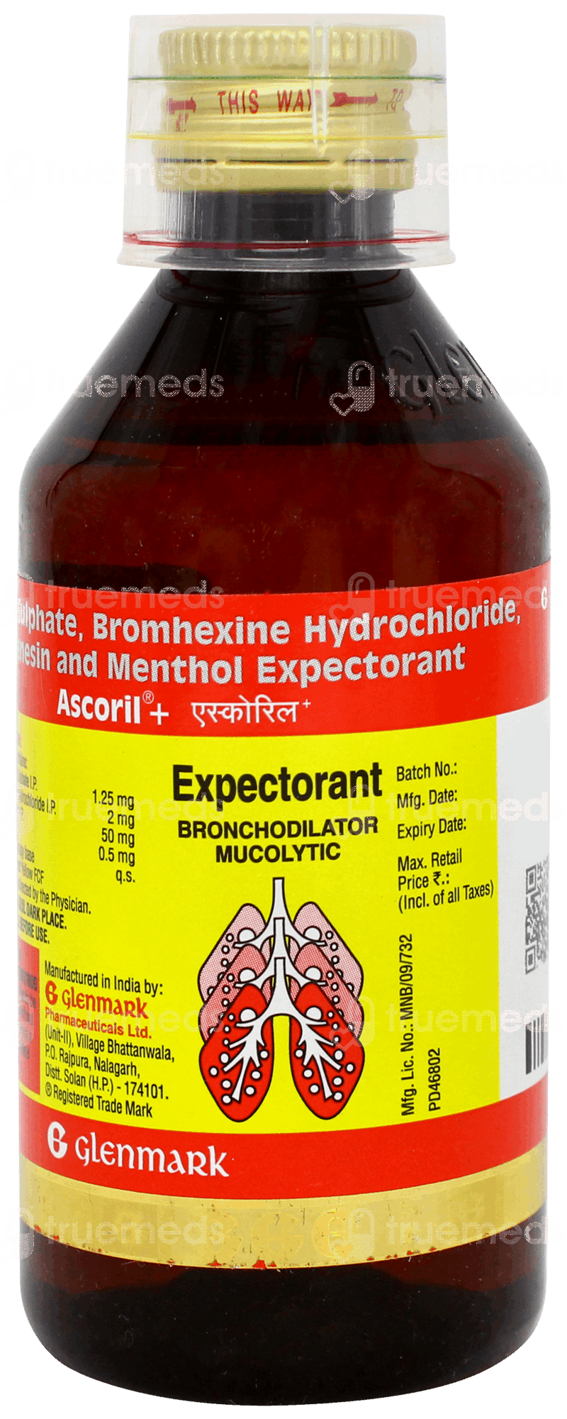 Ascoril Plus 501252 Mg Expectorant 120 Ml - Uses, Side Effects, Dosage ...