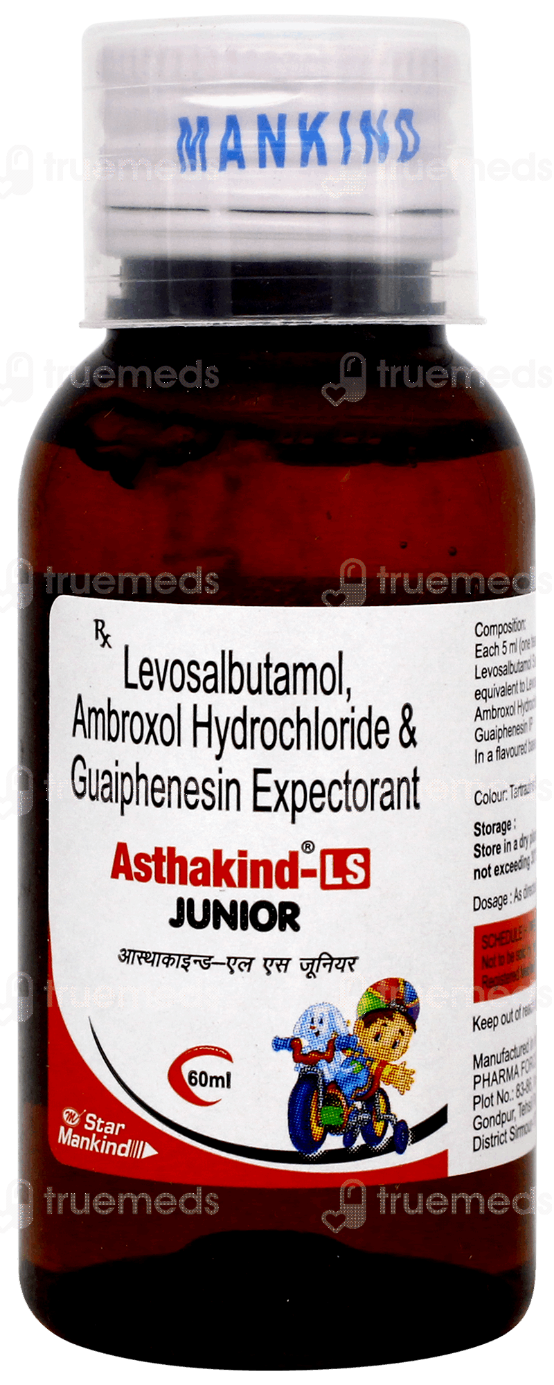 Asthakind Ls Junior Expectorant 60 Ml - Uses, Side Effects, Dosage ...
