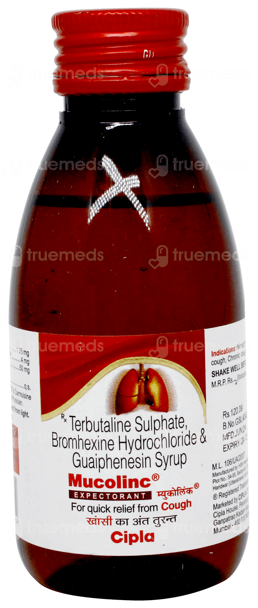Mucolinc Expectorant 100 Ml - Uses, Side Effects, Dosage, Price | Truemeds