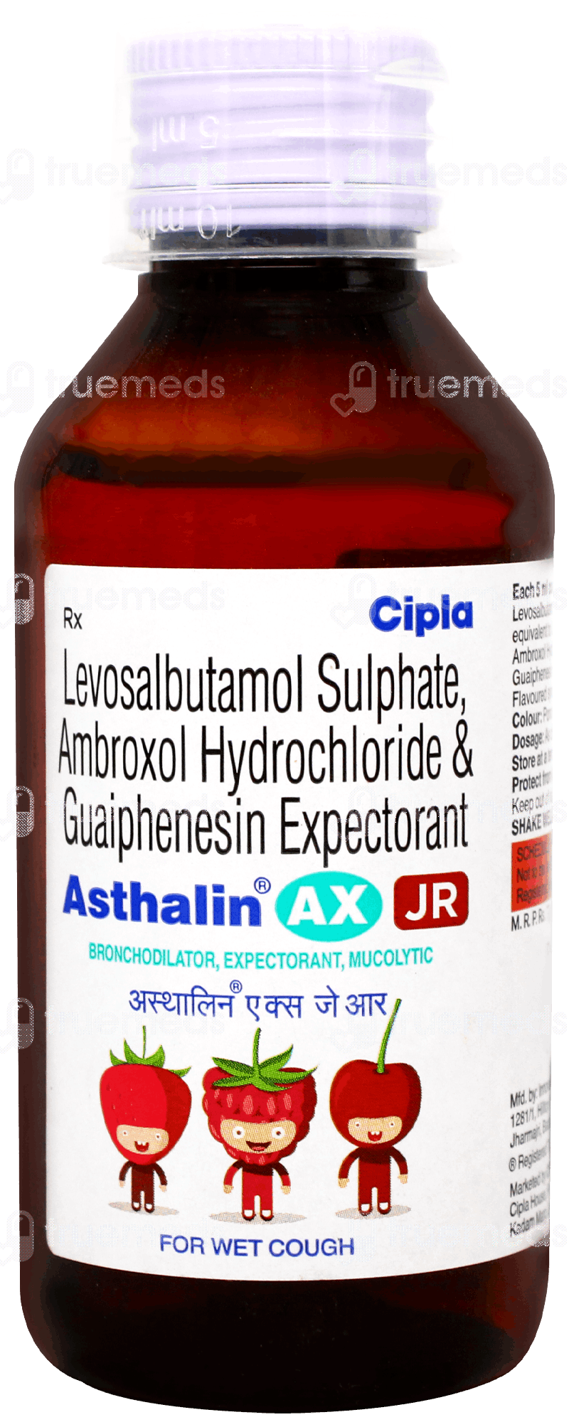 Asthalin Ax Jr 15/0.5/50 MG Expectorant 100 ML | Order Asthalin Ax Jr ...