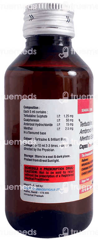 Capex Bron Expectorant 100 Ml - Uses, Side Effects, Dosage, Price ...
