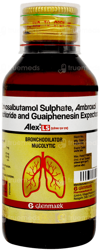 Alex Ls 13050 Mg Expectoraant 100 Ml - Uses, Side Effects, Dosage ...
