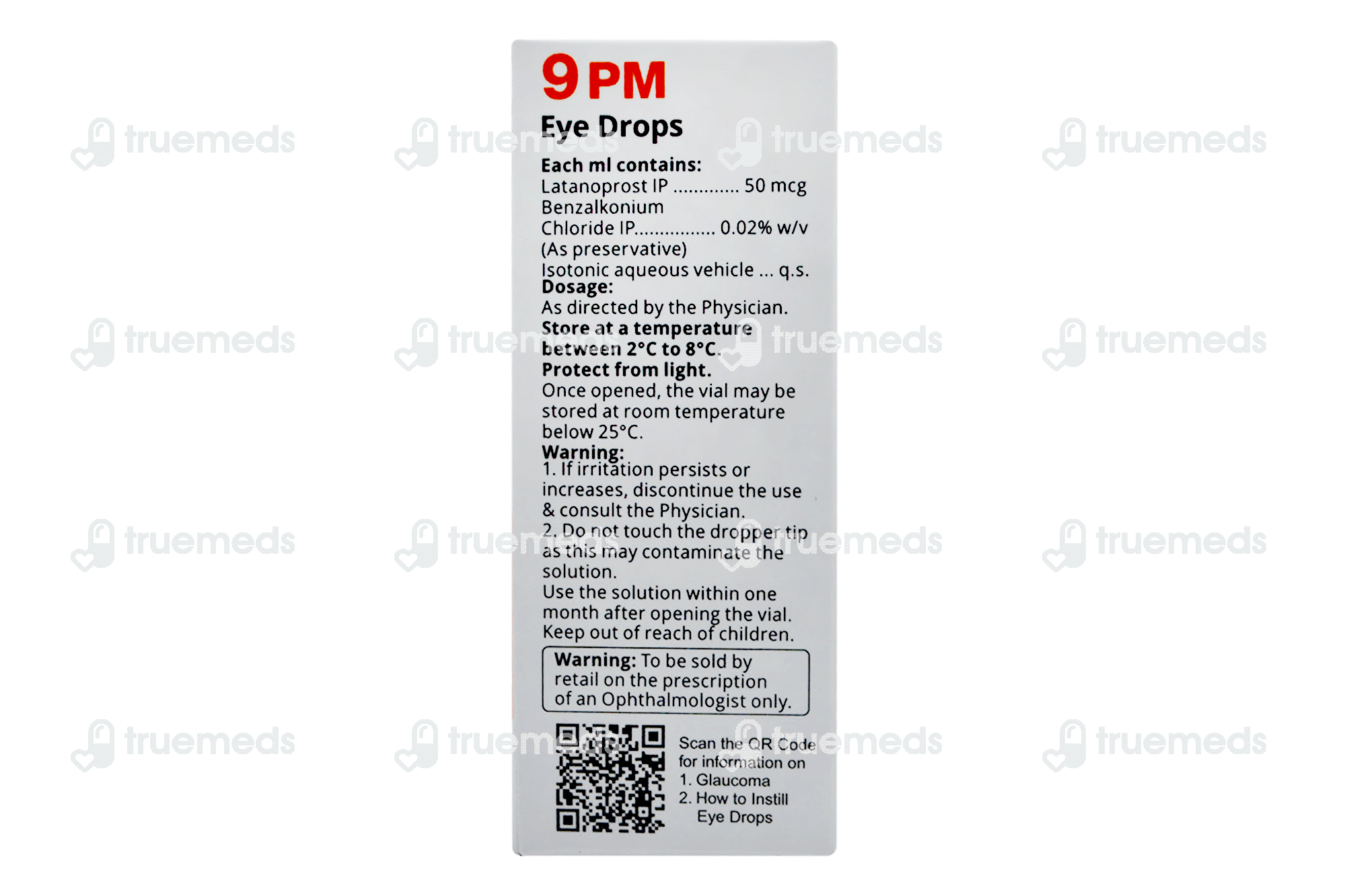 9 Pm 50 MCG Eye Drops 2.5 ML | Order 9 Pm 50 MCG Eye Drops 2.5 ML ...