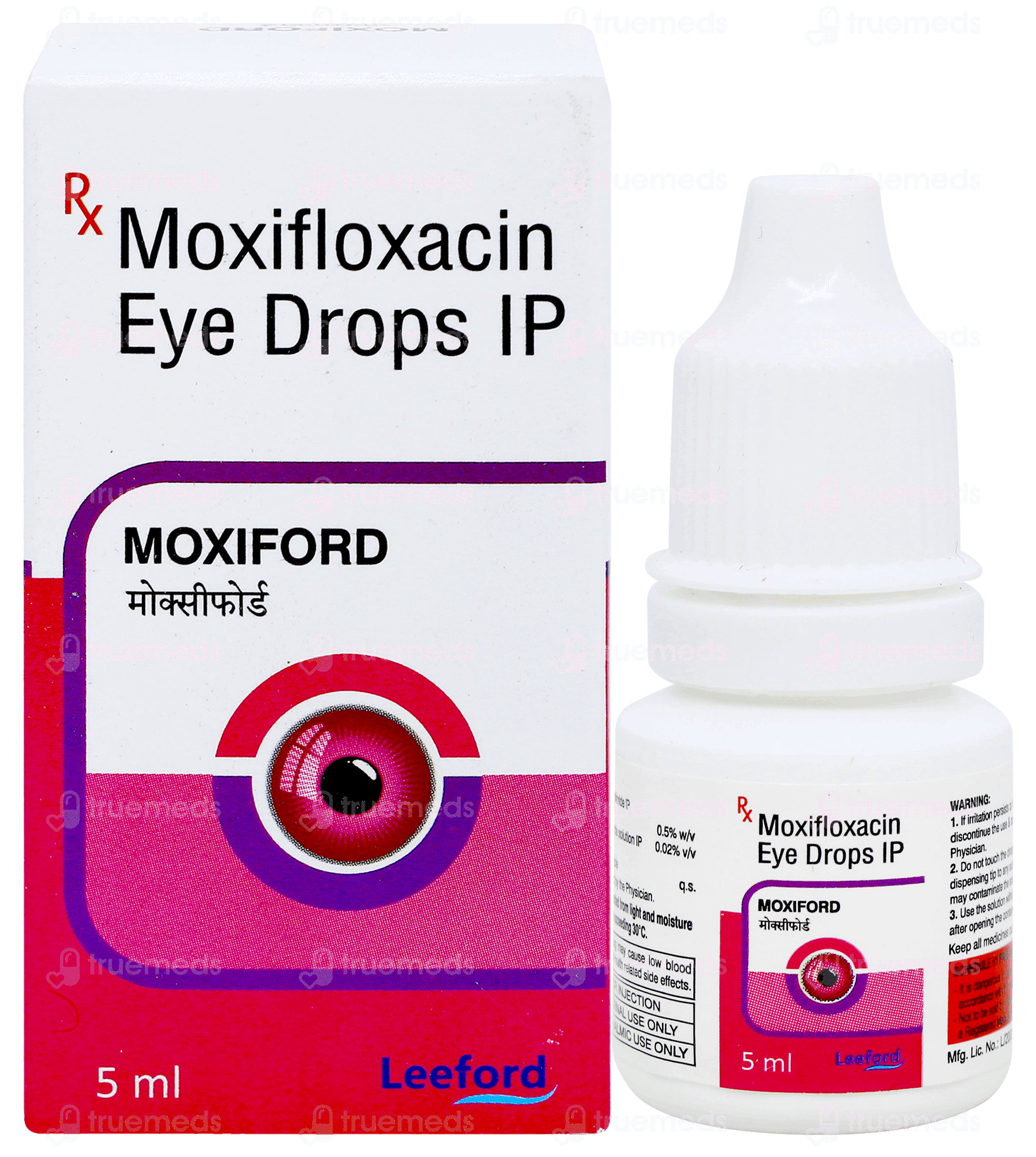 Moxiford 05 Eye Drops 5 Ml - Uses, Side Effects, Dosage, Price | Truemeds