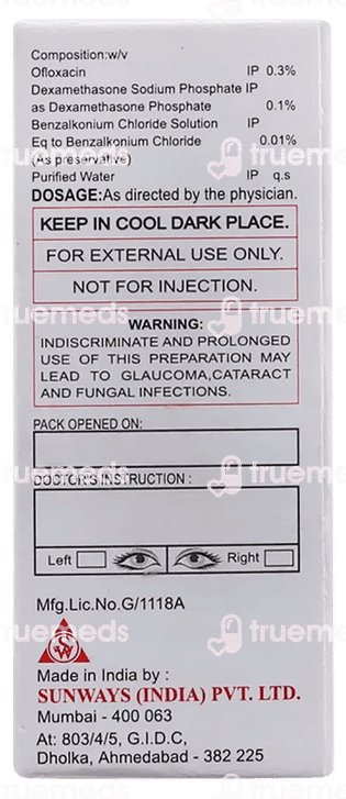 Oflo Dm 0.3/0.1 % Eye Drops 10 ML | Order Oflo Dm 0.3/0.1 % Eye Drops ...