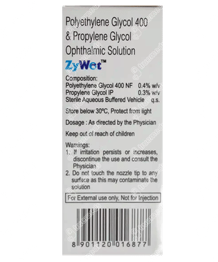 Zywet Eye Drops 10 Ml - Uses, Side Effects, Dosage, Price | Truemeds
