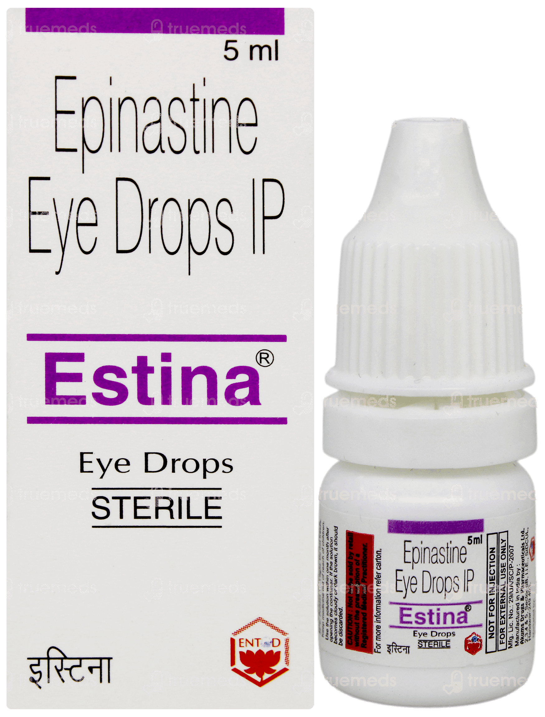 Estina Eye Drops 5 Ml - Uses, Side Effects, Dosage, Price | Truemeds