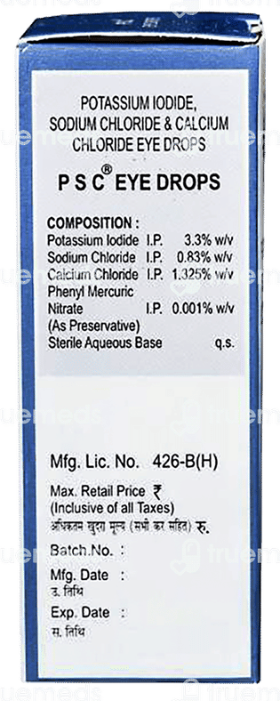 Psc Eye Drops 10 Ml - Uses, Side Effects, Dosage, Price | Truemeds