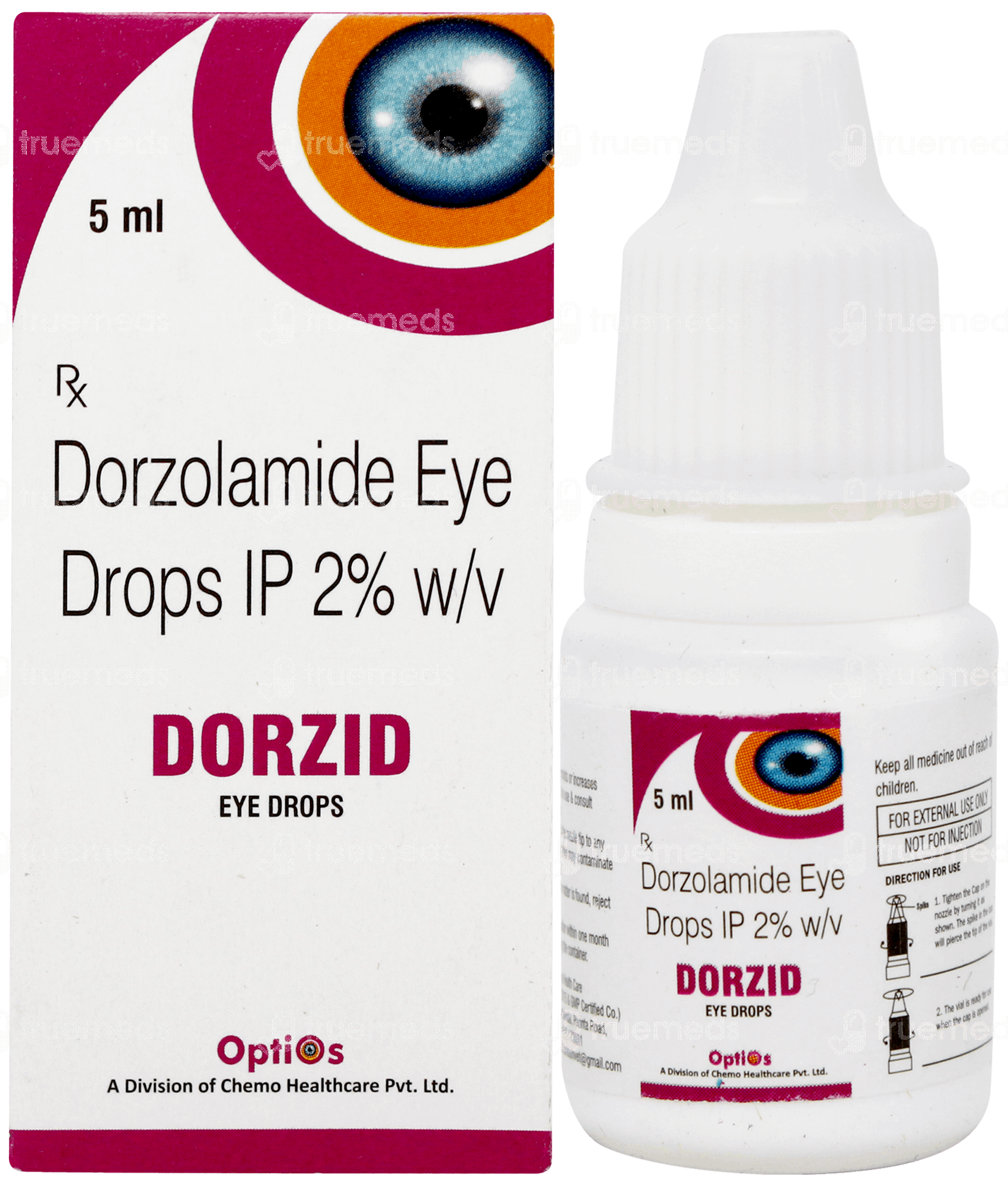 Dorzid 2 Eye Drops 5 Ml - Uses, Side Effects, Dosage, Price | Truemeds
