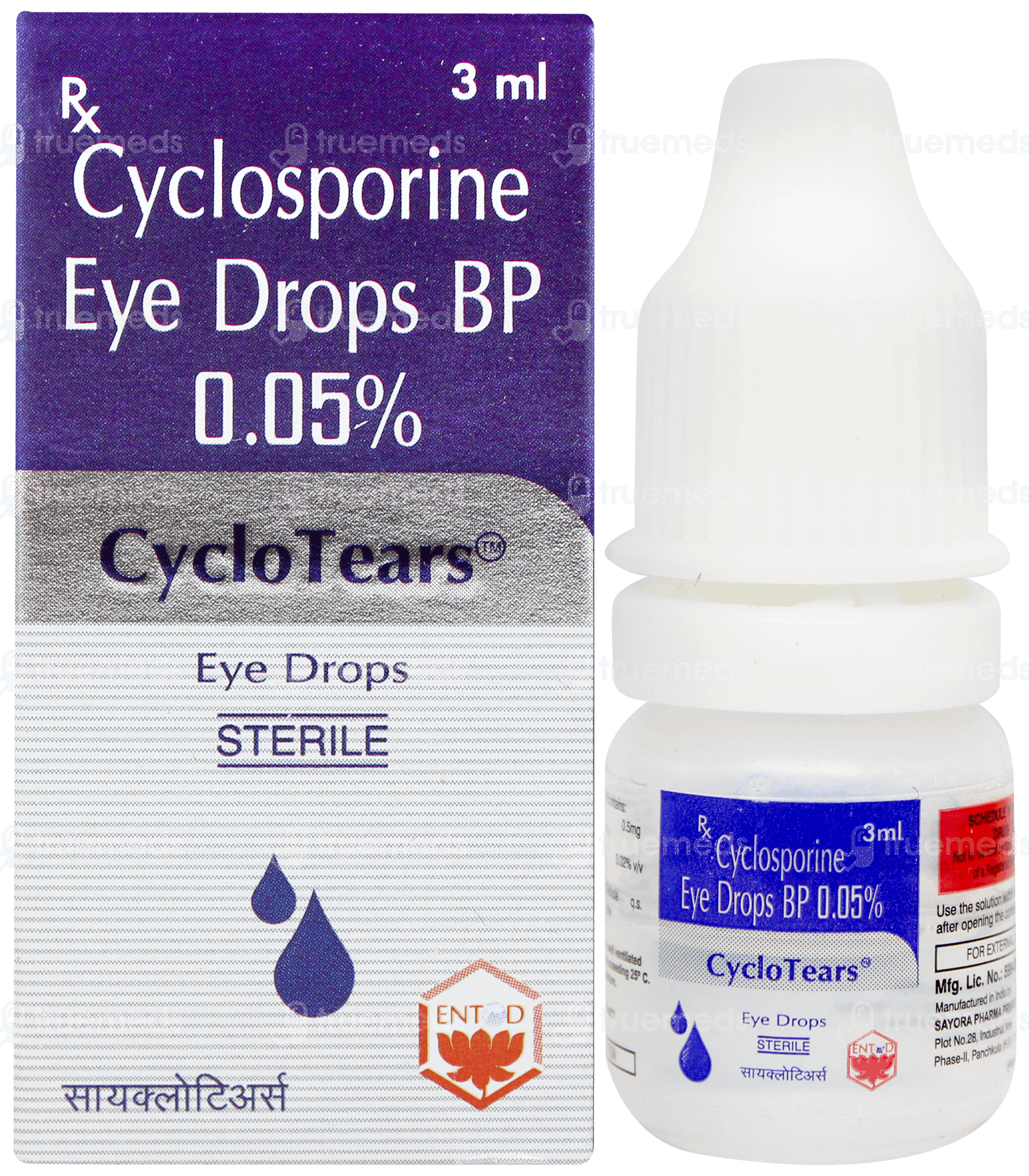 Cyclo Tears 005 Eye Drop 3 Ml - Uses, Side Effects, Dosage, Price ...