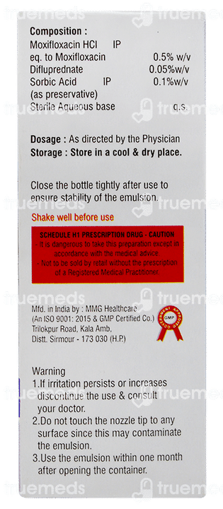 Moxistat Df Eye Drops 5 Ml - Uses, Side Effects, Dosage, Price | Truemeds