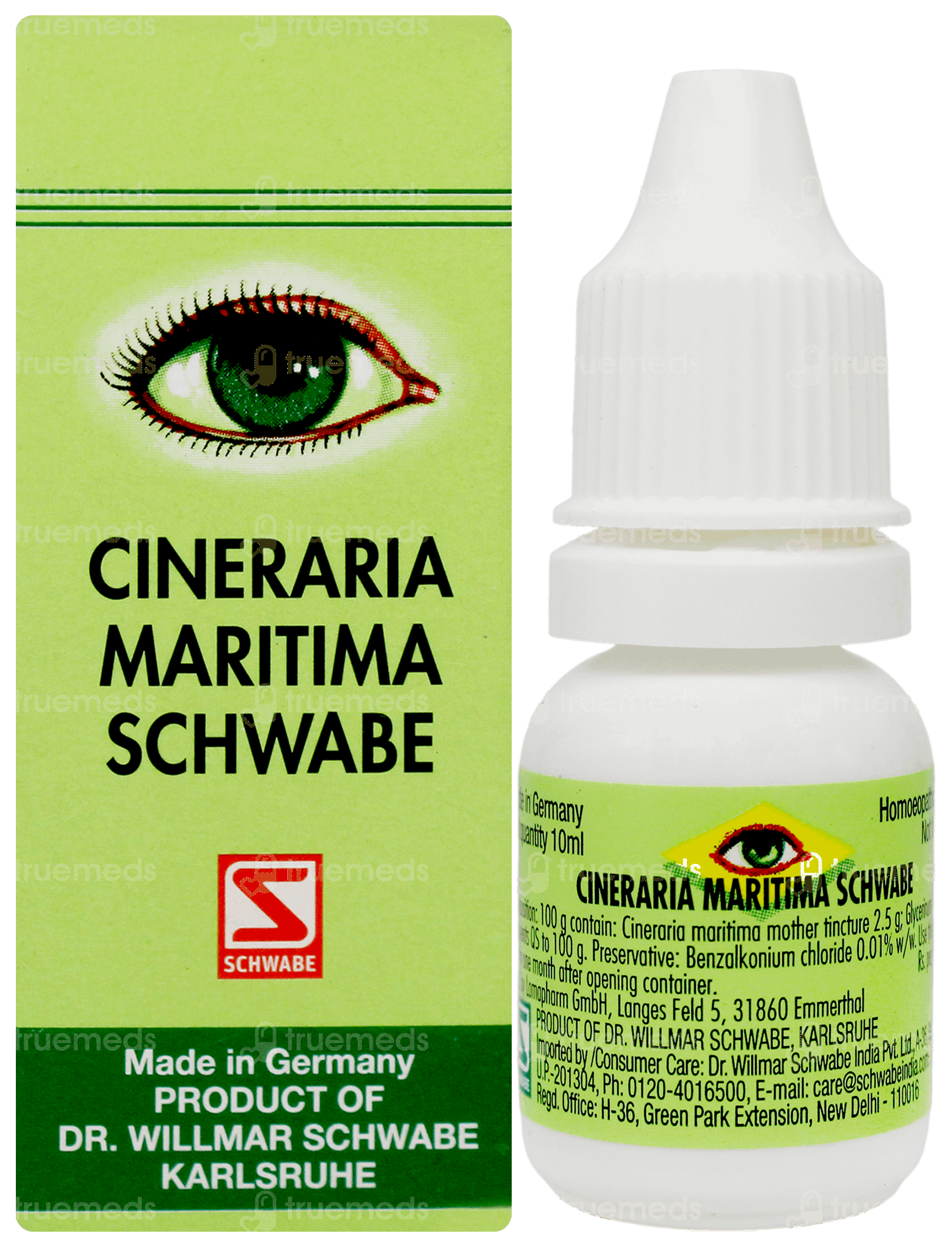 Dr Willmar Schwabe Germany Cineraria Maritima Eye Drop 10 Ml - Uses ...