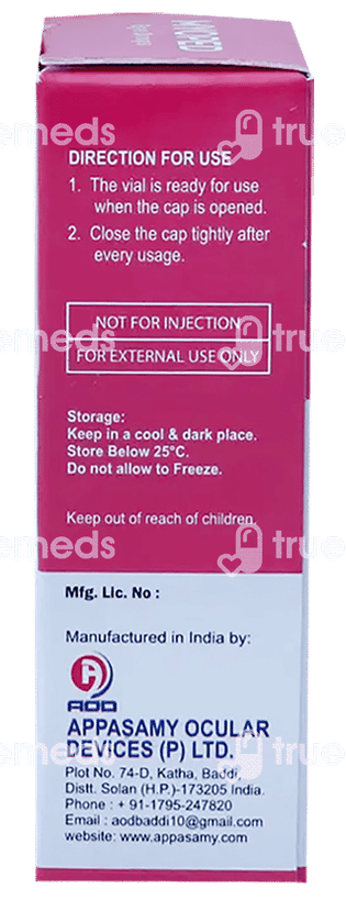 Myoped Eye Drops 5 Ml - Uses, Side Effects, Dosage, Price | Truemeds