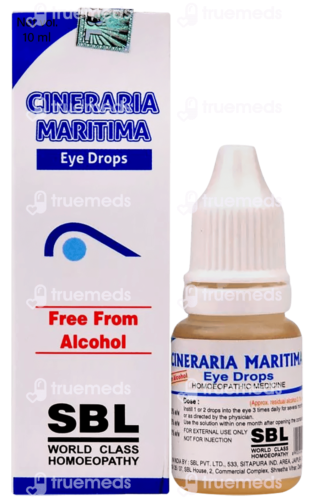 Sbl Cineraria Maritima Free From Alcohol Eye Drop 10 Ml - Uses, Side Effects, Dosage, Price ...