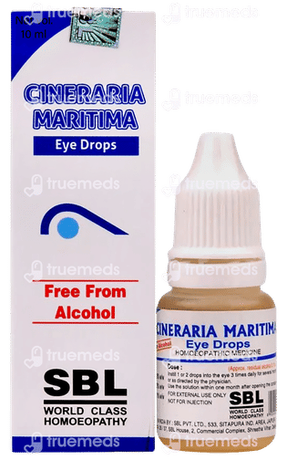 Sbl Cineraria Maritima Free From Alcohol Eye Drop 10 Ml - Uses, Side Effects, Dosage, Price ...
