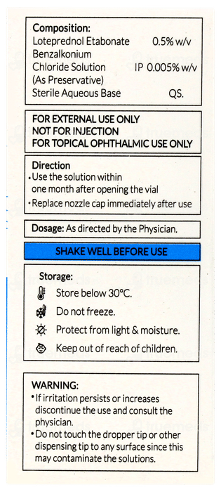 Lotik Ophthalmic Suspension 5 Ml - Uses, Side Effects, Dosage, Price ...