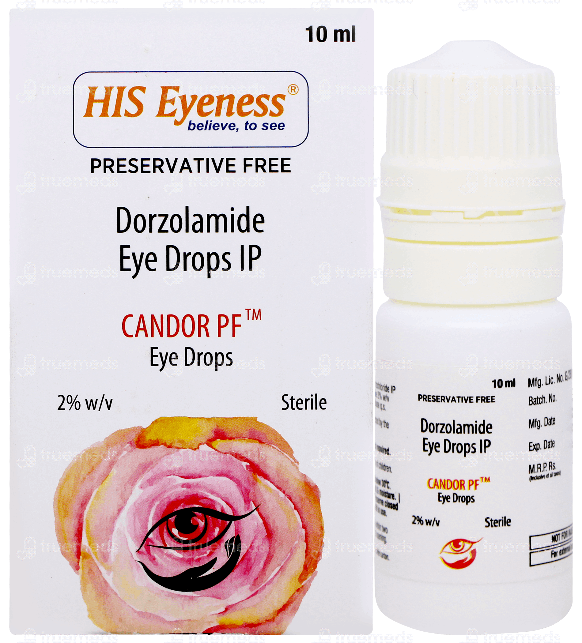 Candor Pf Eye Drop 10 Ml - Uses, Side Effects, Dosage, Price | Truemeds