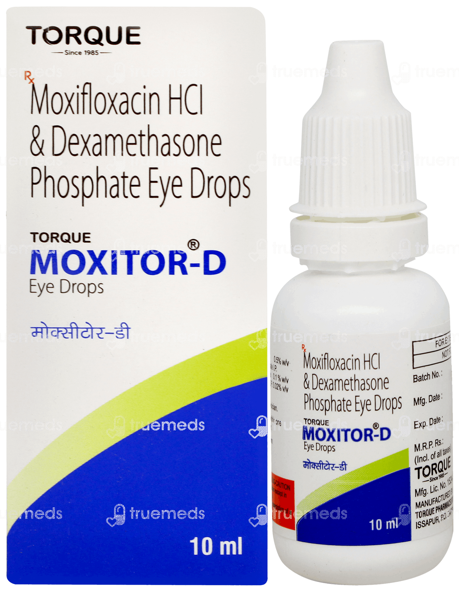 Moxitor D Eye Drops 10 Ml - Uses, Side Effects, Dosage, Price | Truemeds