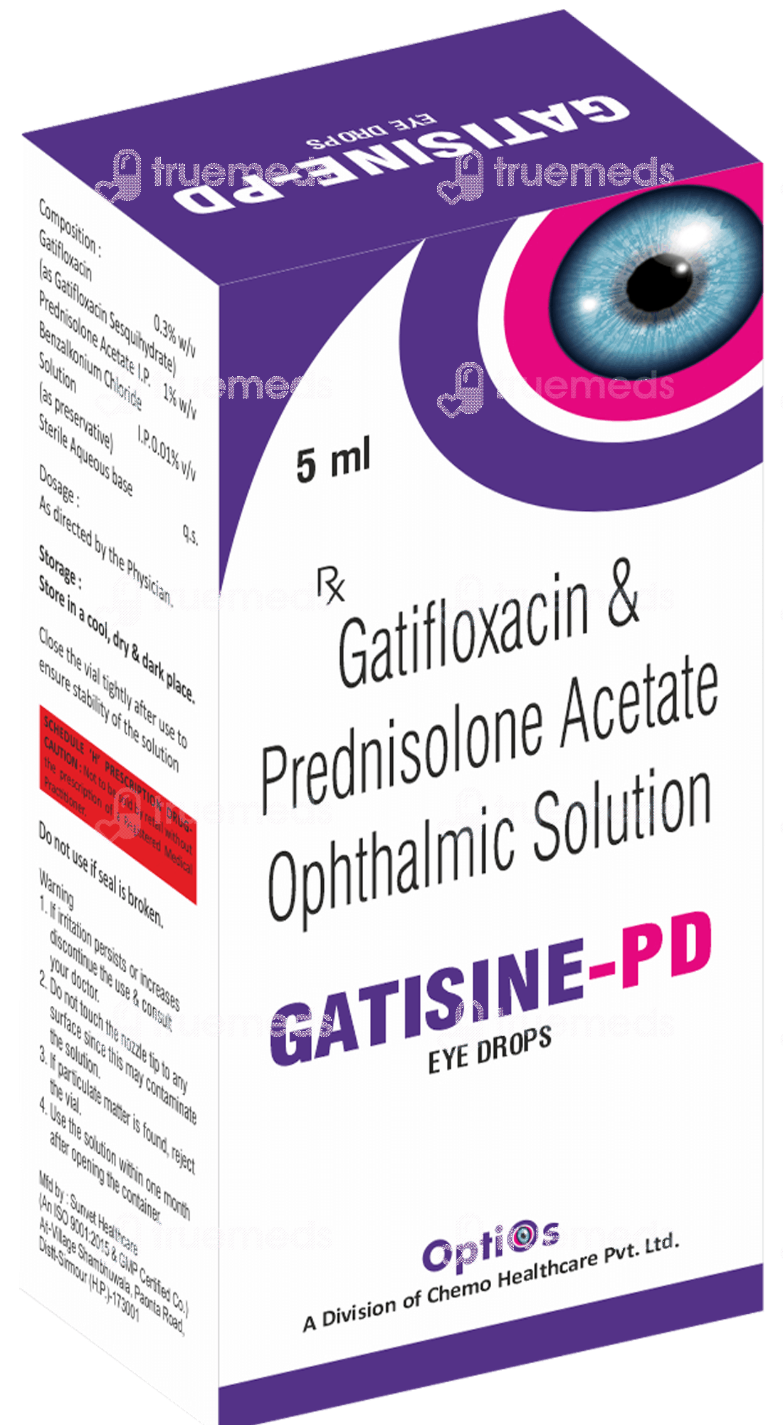Gatisine Pd Eye Drops 5ml - Uses, Side Effects, Dosage, Price | Truemeds