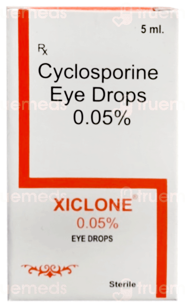 Xiclone 005 Eye Drops 5ml - Uses, Side Effects, Dosage, Price | Truemeds