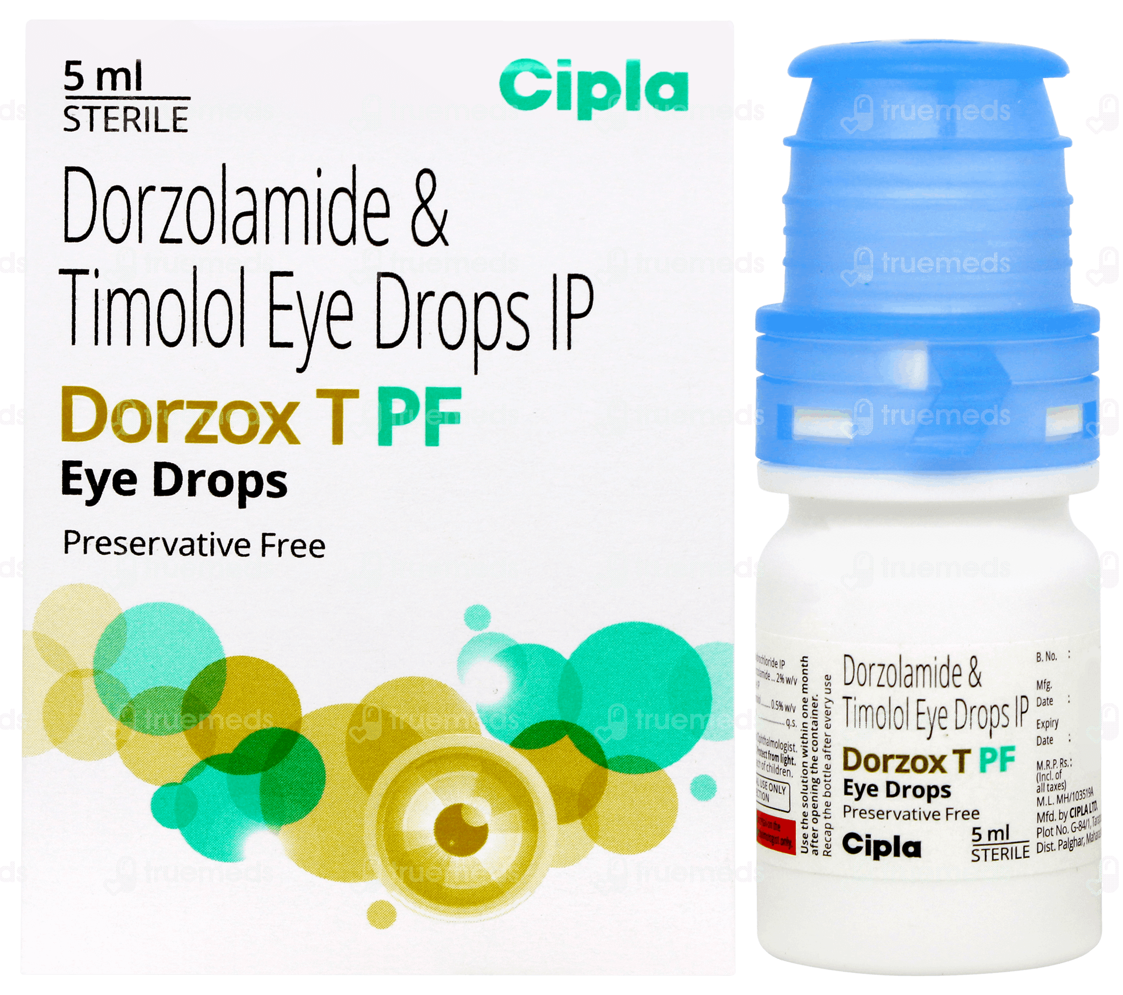 Dorzox T Pf Eye Drops 5ml - Uses, Side Effects, Dosage, Price | Truemeds